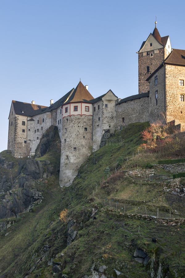 Loket Castle, Czech Republic Stock Photo - Image of famous, exterior ...