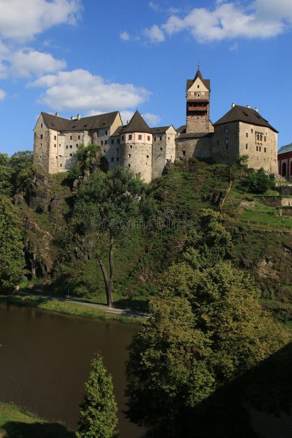 Loket Castle editorial photo. Image of trees, middle - 44845726