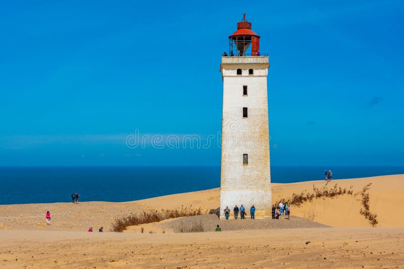 Lokken, Denmark, June 15, 2022: Rubjerg Knude Lightouse in Denma ...