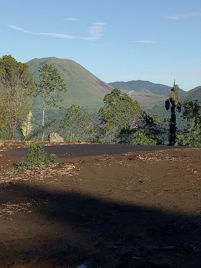 Lokon mountain stock photo. Image of city, minahasa - 102610570