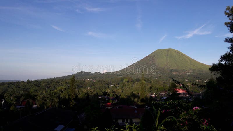 Lokon mountain stock photo. Image of lokon, sulawesi - 108432016