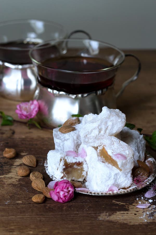 Lokum - Turkish sweets stock photo. Image of east, flavor - 69994172