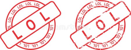 Lol Circle Red Stamp Sticker Stock Vector - Illustration of isolated ...