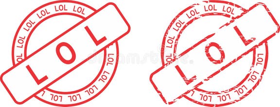 Lol Circle Red Stamp Sticker Stock Vector - Illustration of isolated ...