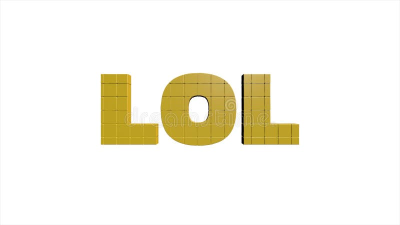 Lol - Expression Word Text on a White Background Stock Illustration ...