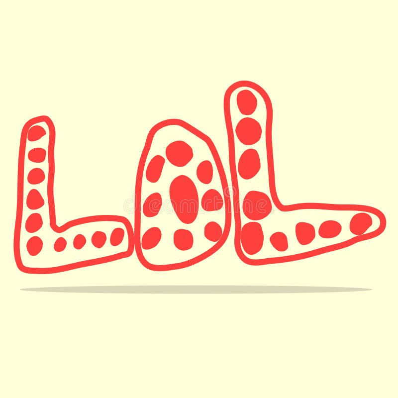 Lol. Laughing Out Loud Vector Illustration Stock Vector - Illustration ...