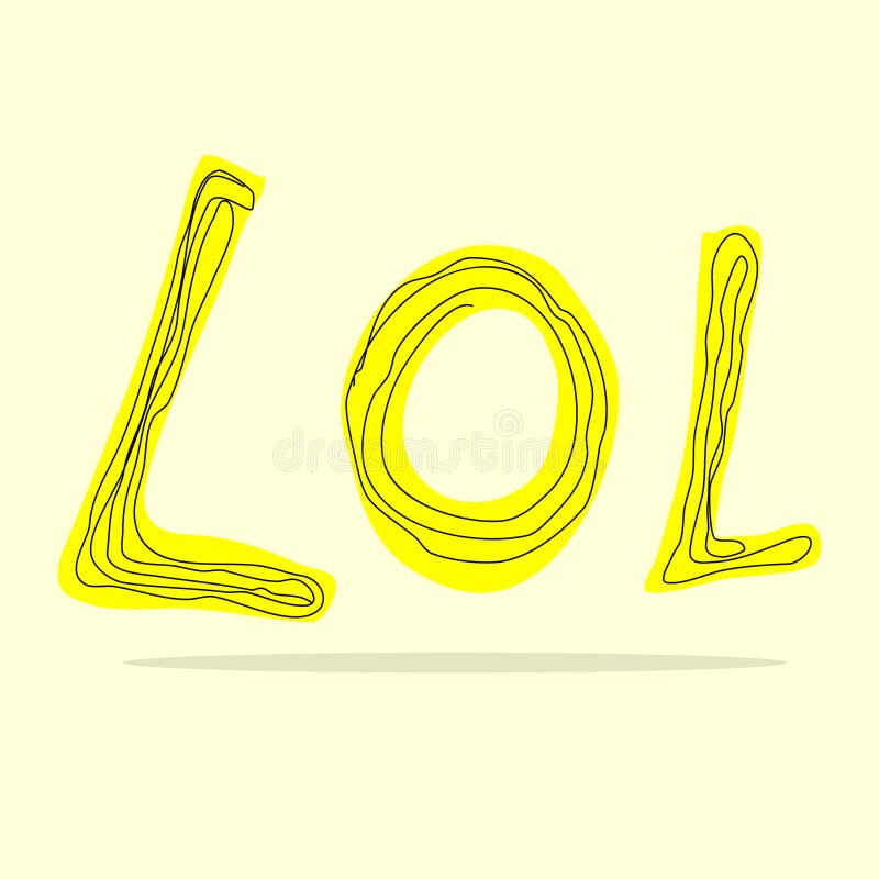 Lol. Laughing Out Loud Vector Illustration Stock Vector - Illustration ...