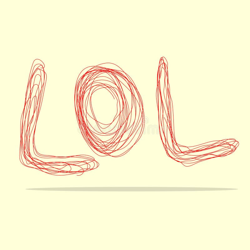 Lol. Laughing Out Loud Vector Illustration Stock Vector - Illustration ...
