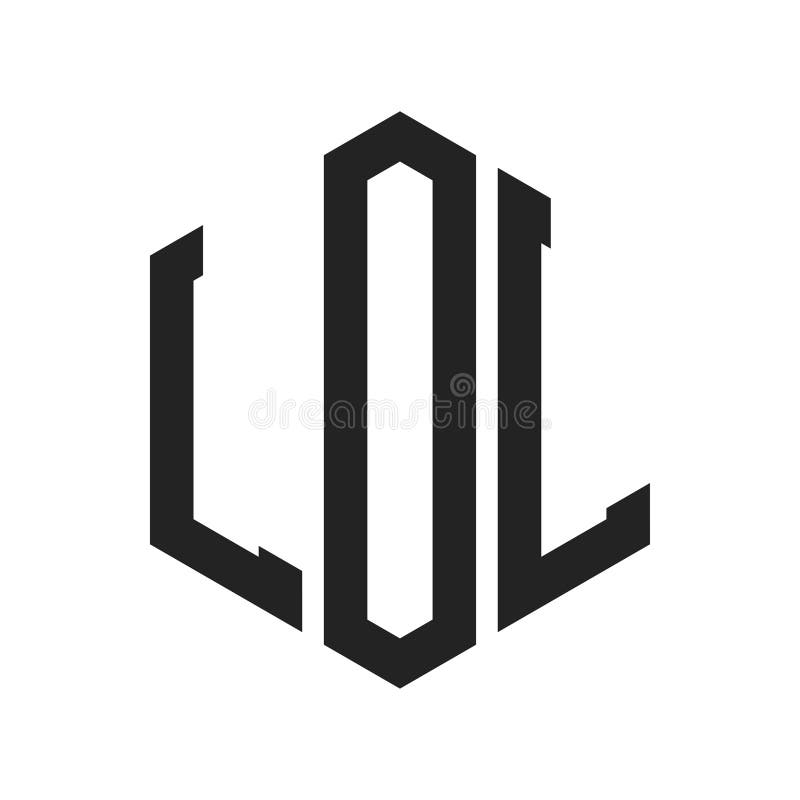 LOL Logo Design. Initial Letter LOL Monogram Logo Using Hexagon Shape ...