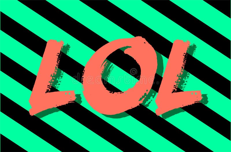 Lol in Pop Art Style stock illustration. Illustration of lettering ...