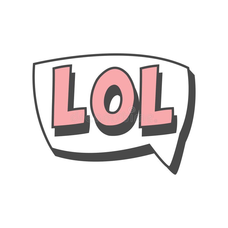 Color Comic Speech Bubble And Text Lol. Vector Illustration Stock ... Color Comic Speech Bubble And Text Lol. Vector Illustration Stock ...