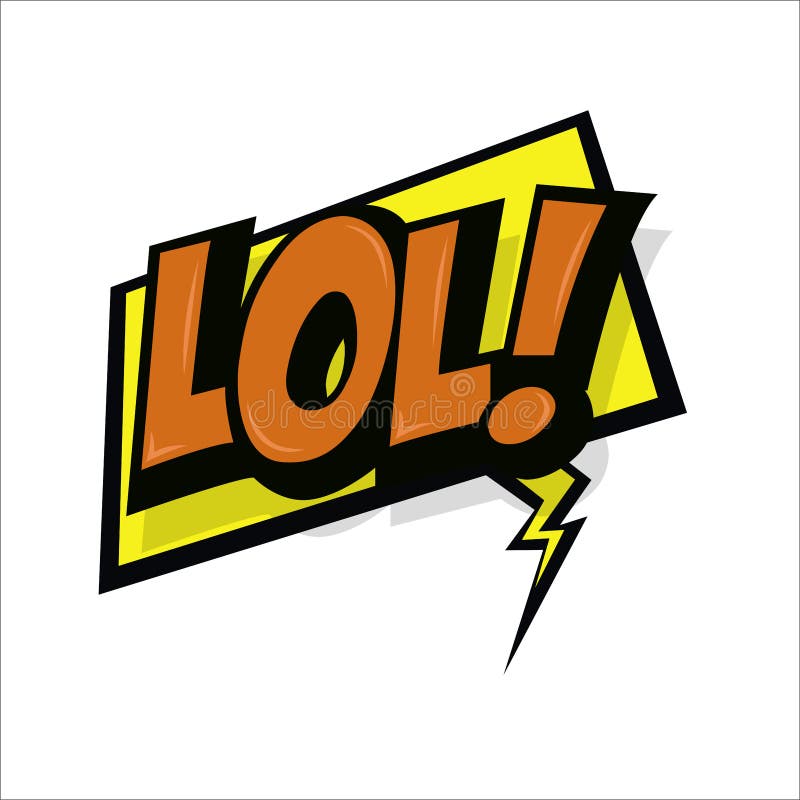 "LOL " Sign on White Background. Vector Illustration Stock Illustration ...