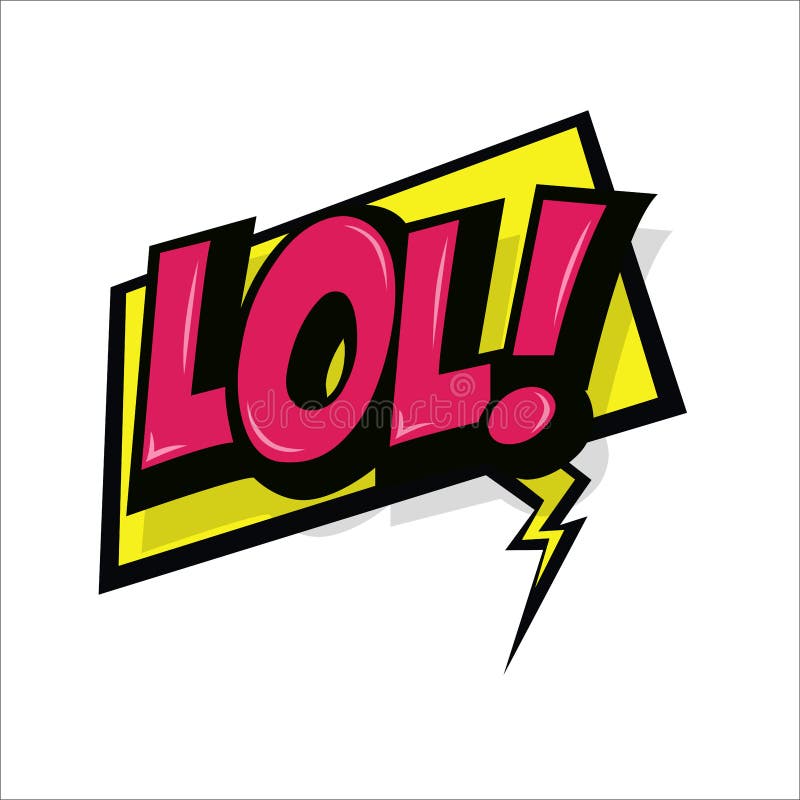"LOL " Sign on White Background. Vector Illustration Stock Illustration ...