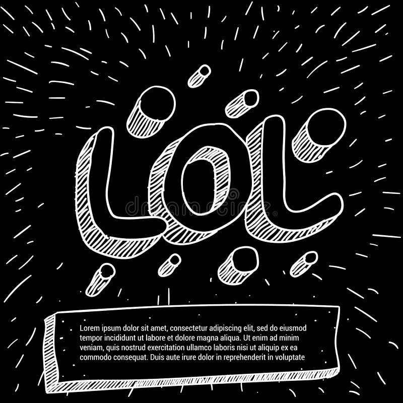 Lol! Vector Poster Template. Stock Vector - Illustration of boom ...