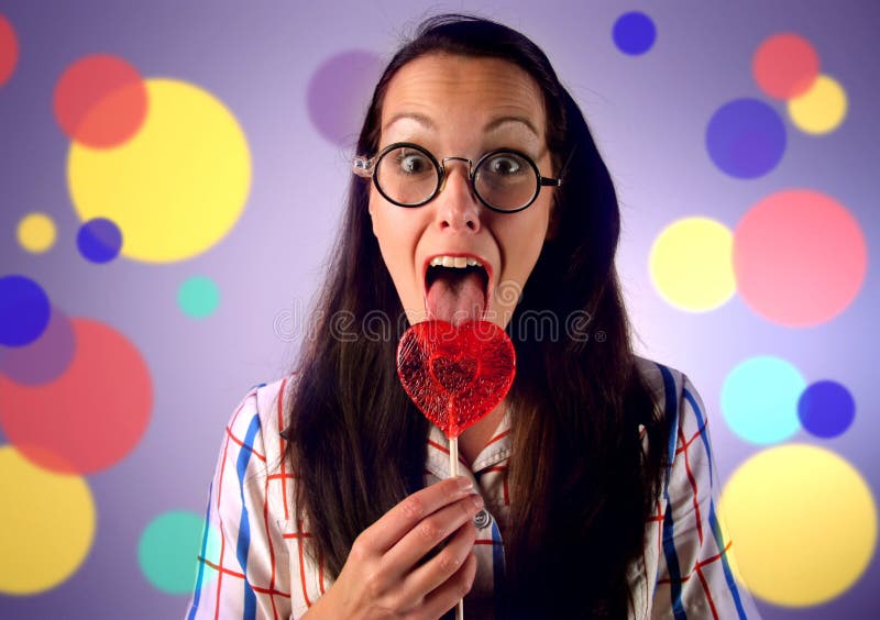 Lollipop stock photo. Image of color, nerd, teen, lollipop - 6760032