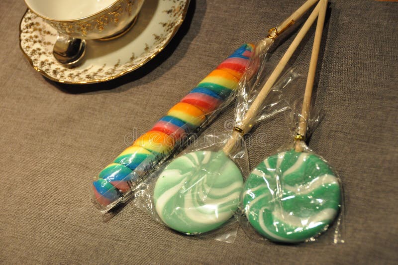 Lollipop and coffee stock photo. Image of cappuccino - 11862152