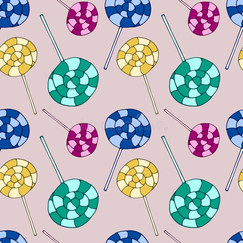 Lollipop pattern stock vector. Illustration of seamless - 60168467
