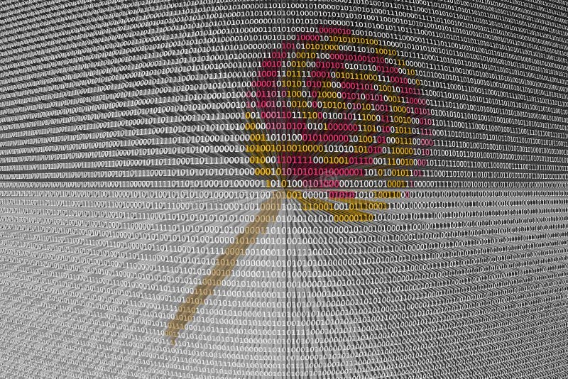Lollipop is Presented in the Form of Binary Code Stock Illustration ...