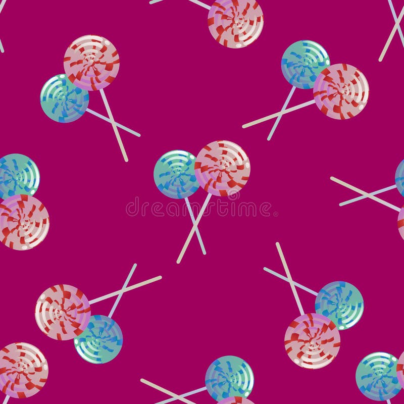 Lollipop seamless pattern stock illustration. Illustration of ...