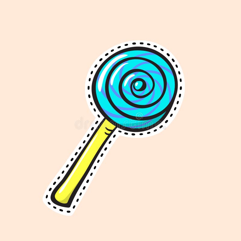 Lollipop Sticker stock vector. Illustration of decal - 95539784