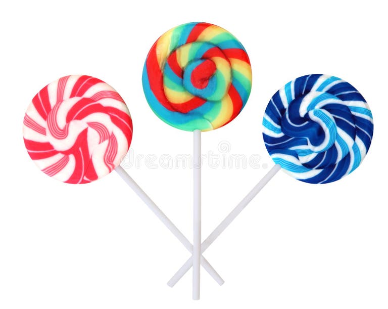 Three Colorful Lollipops Stock Illustrations – 401 Three Colorful ...