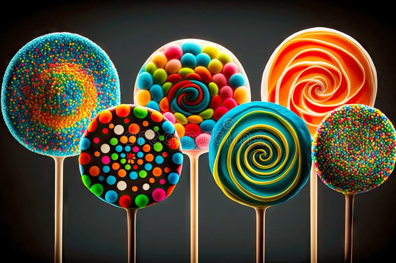 Lollipops Different Colors Stock Illustrations – 90 Lollipops Different ...