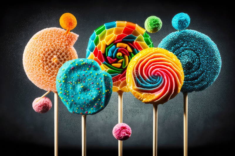 Lollipops Different Colors Stock Illustrations – 90 Lollipops Different ...