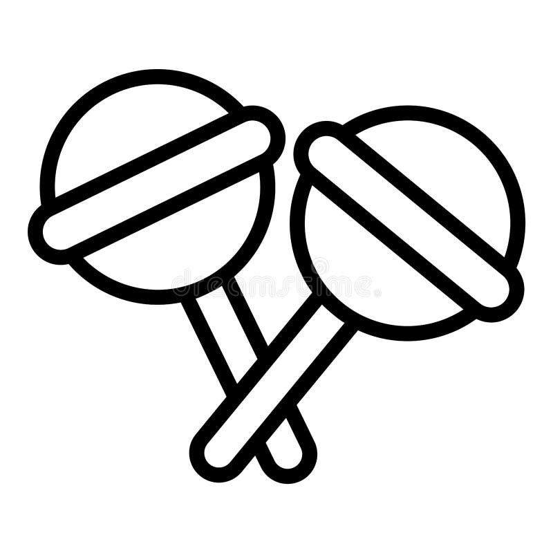 Lollipops, Sweet, Kids Simple Line Stock Vector - Illustration of round ...