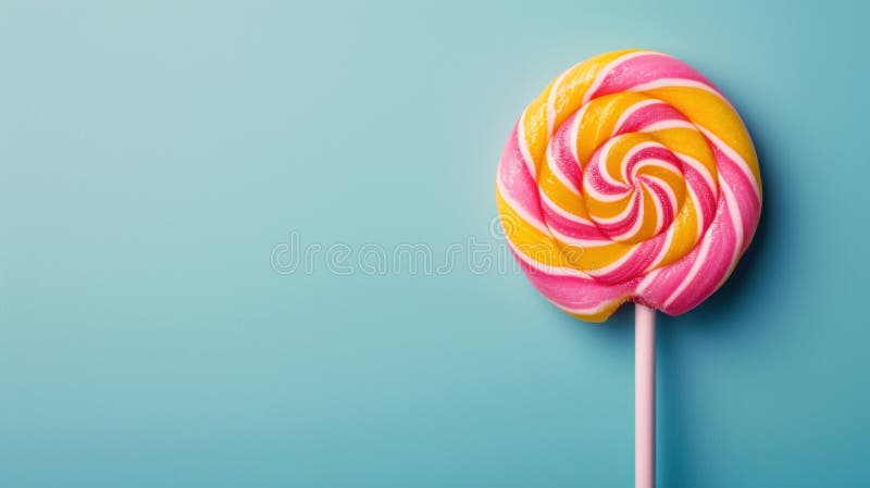 Lolly Pop Advertisment Background with Copy Space Stock Photo - Image ...