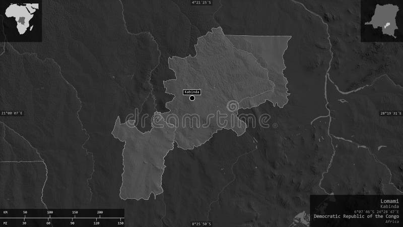 Lomami, Democratic Republic of the Congo - Composition. Grayscale Stock ...