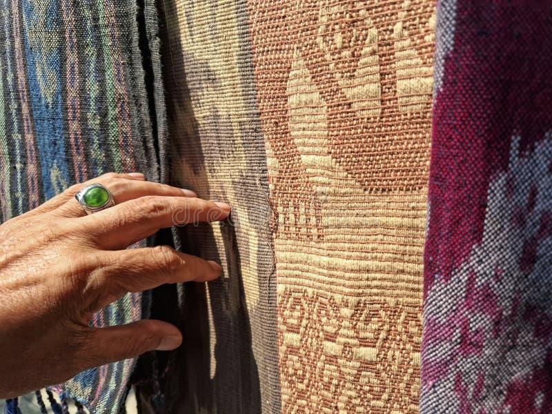 Lombok Traditional Textiles Stock Photo - Image of lombok, culture ...