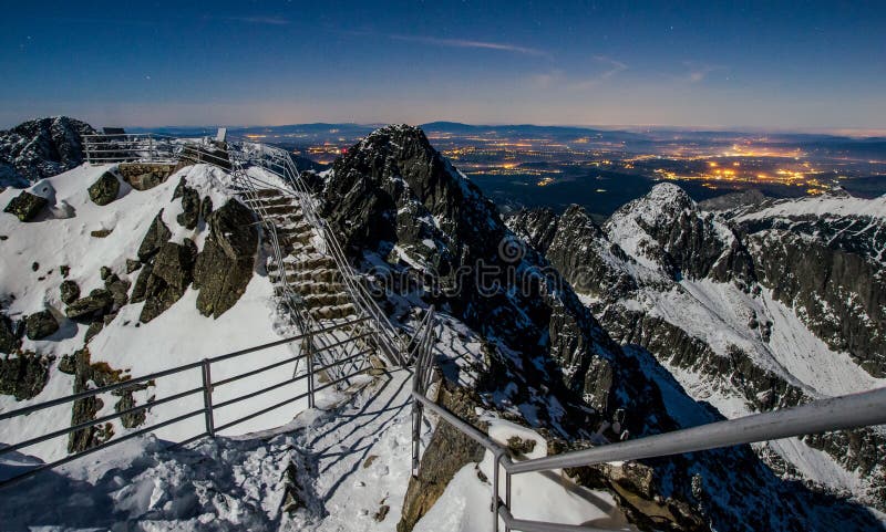 Lomnicky Peak Night Stock Photos - Free & Royalty-Free Stock Photos ...