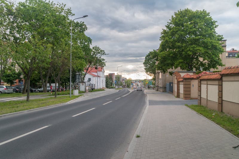 Street View in Sunset Time in Lomza Editorial Image - Image of 2020 ...