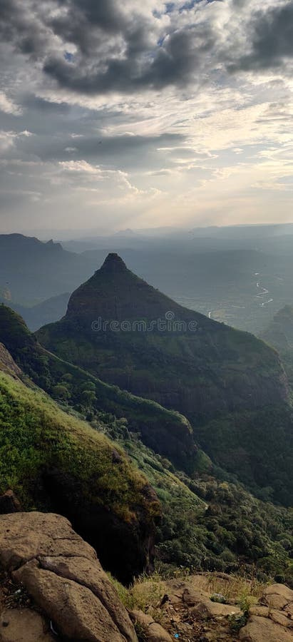 Lonavala tiger point stock image. Image of mountain - 255027743