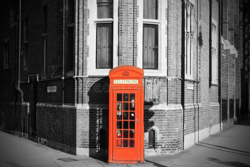 Londen Die Rode Telefooncel Roepen Stock Afbeelding - Image of ...