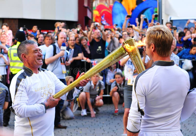 London 2012 Olympic Torch Bearers Editorial Stock Photo - Image of ...