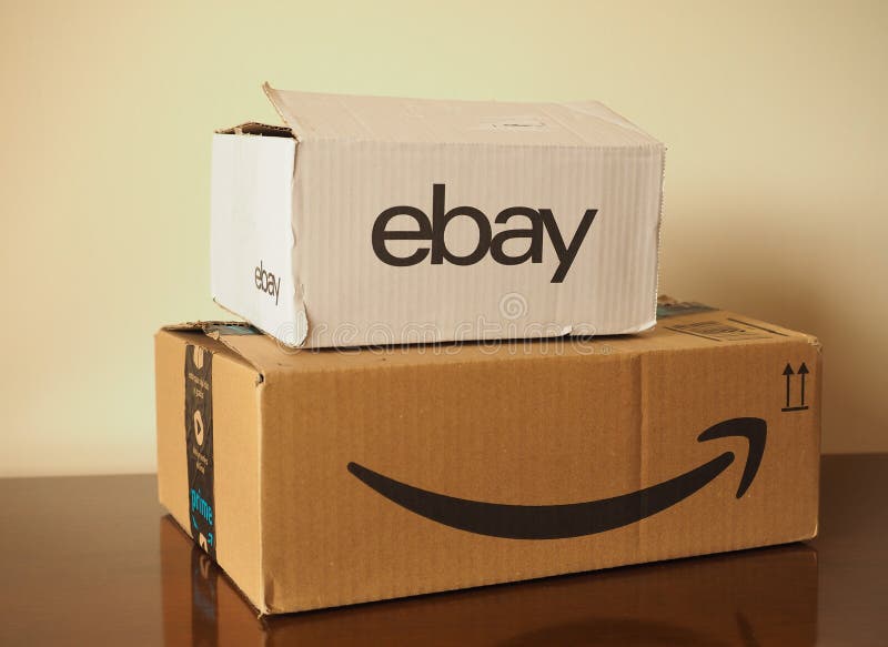 LONDON - APR 2020: Ebay and Amazon Packet Editorial Photography - Image ...
