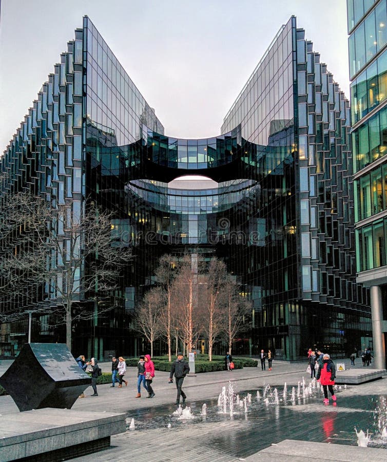 London Architecture of Building on the Corner Editorial Image - Image ...