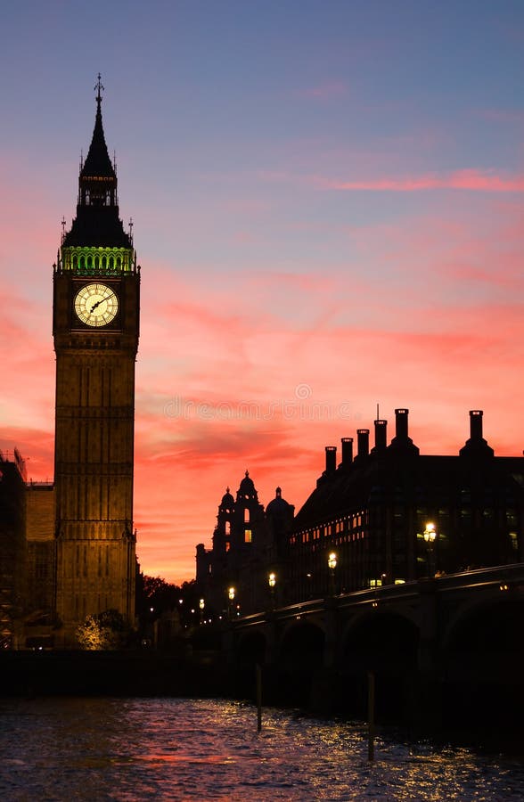 London. Big Ben Clock Tower. Stock Photo - Image of landmark, dial ...