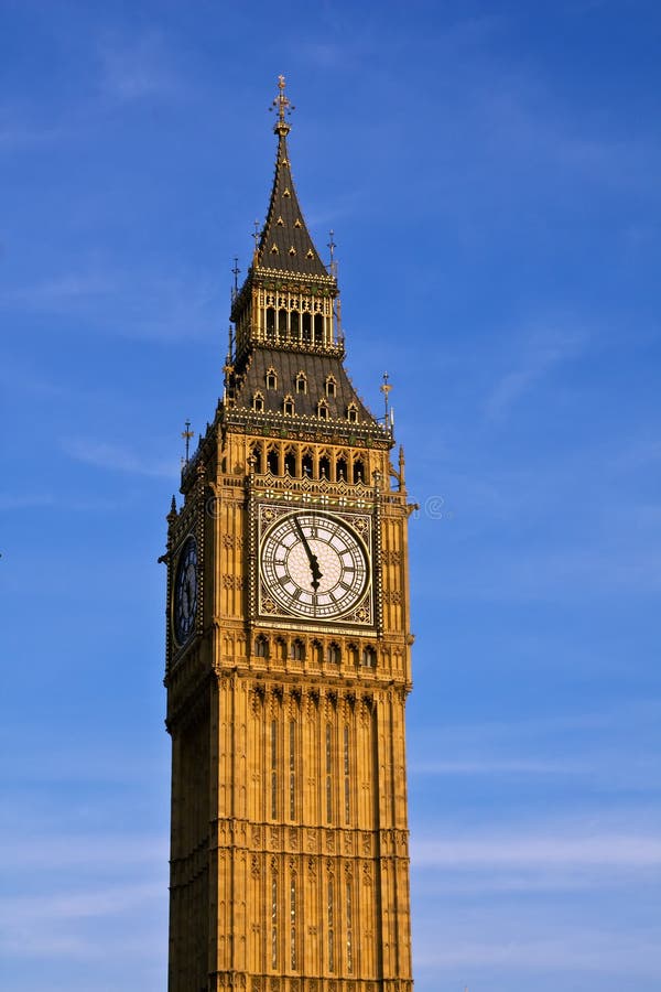 London. Big Ben Clock Tower. Stock Photo - Image of place, building ...