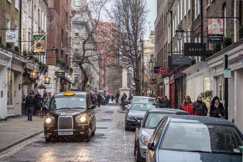 Cold Day in London Subway District England Editorial Photo - Image of ...