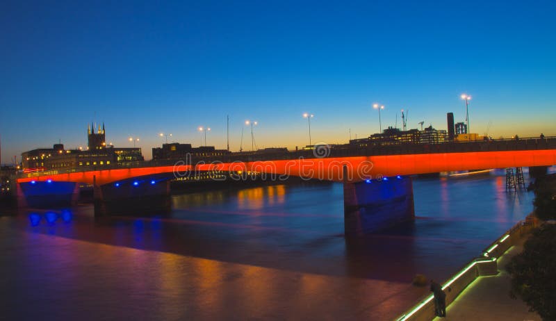 London Bridge stock image. Image of night, capital, 1973 - 53520439