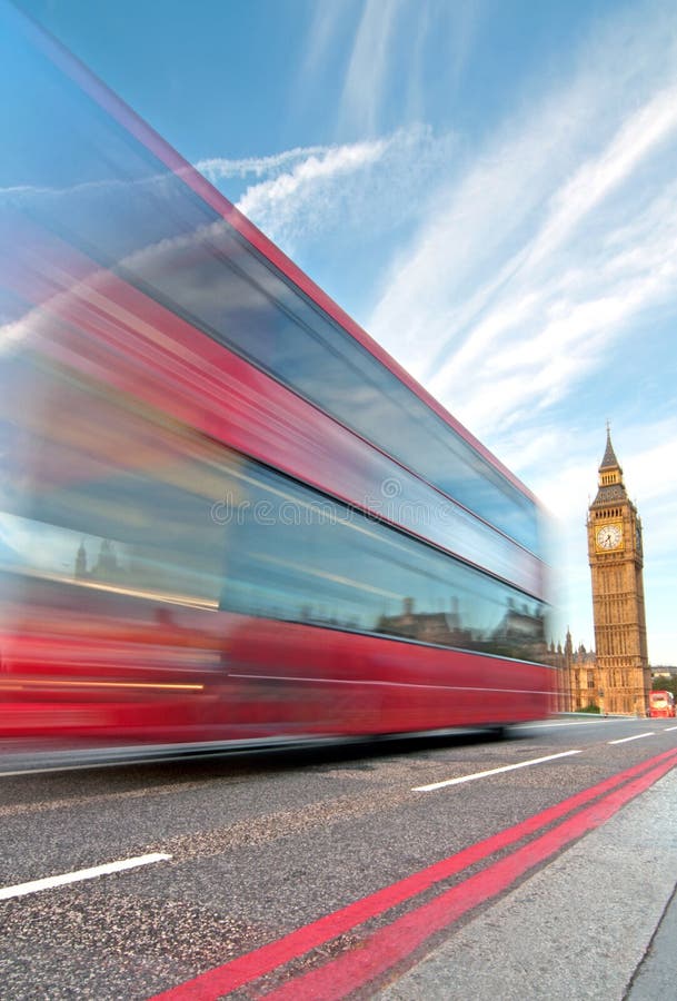 Big Ben and Buses at Dawn in London City England Editorial Stock Photo ...