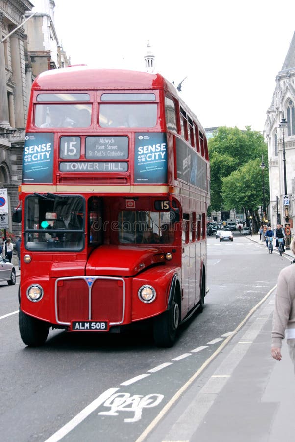 London Bus in the City of London Editorial Stock Photo - Image of ...