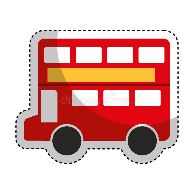 London bus classic icon stock illustration. Illustration of england ...