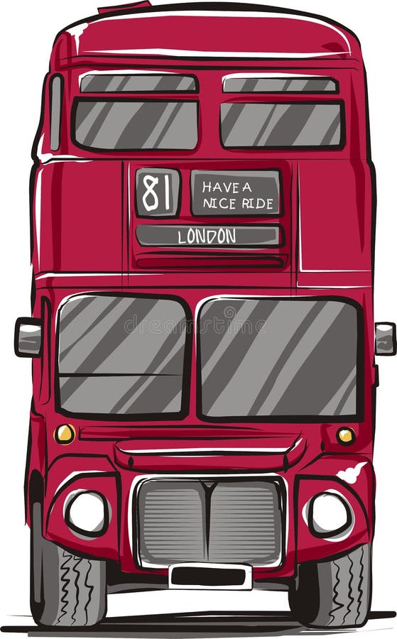 London bus stock illustration. Illustration of england - 47483309