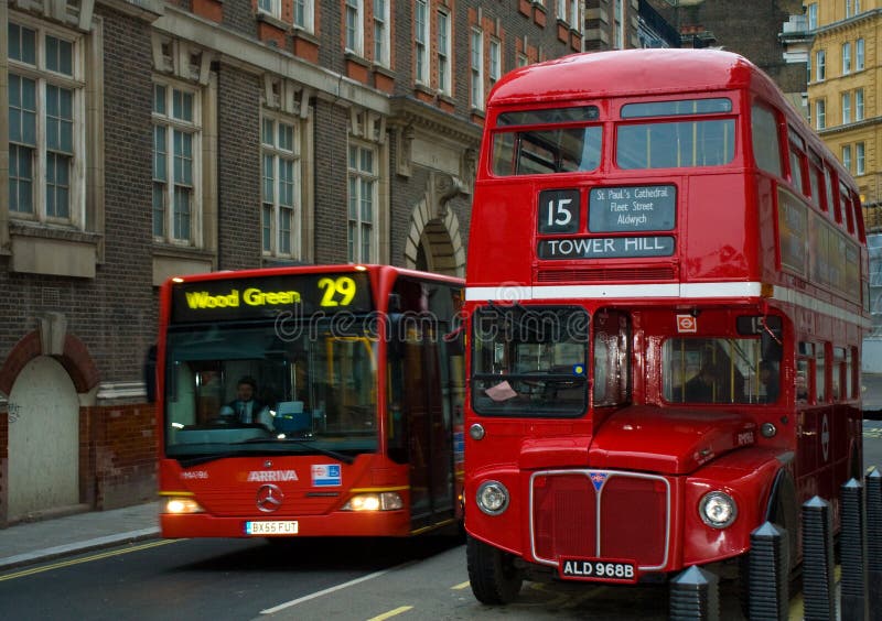 London Buses old and new editorial photo. Image of buses - 17863156