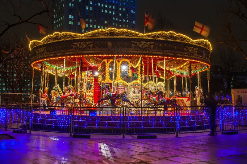 London Christmas Time stock photo. Image of time, carousel - 231003912