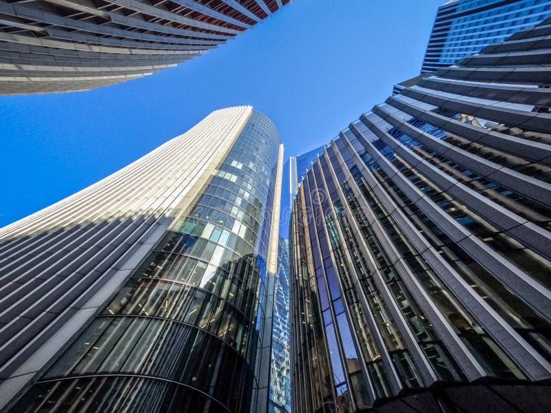 London City New Modern District on Sunny Day Editorial Stock Photo ...