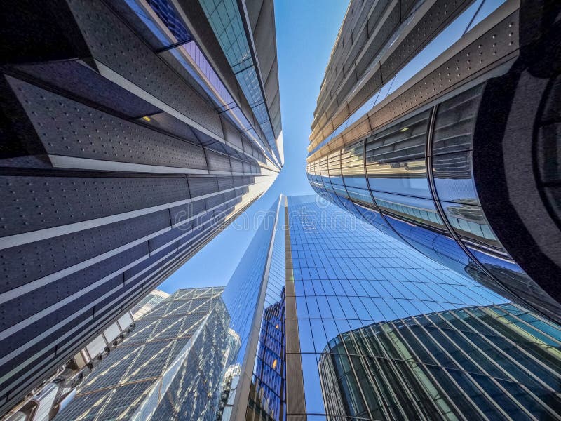 London City New Modern District on Sunny Day Editorial Stock Image ...